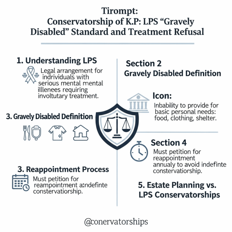 Conservatorship of K.P.: LPS “Gravely Disabled” Standard and Treatment ...
